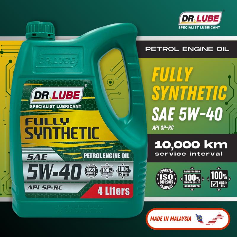 Dr Lube Fully Synthetic Petrol Engine Oil SAE 5W-40 API SP-R - TikTok ...