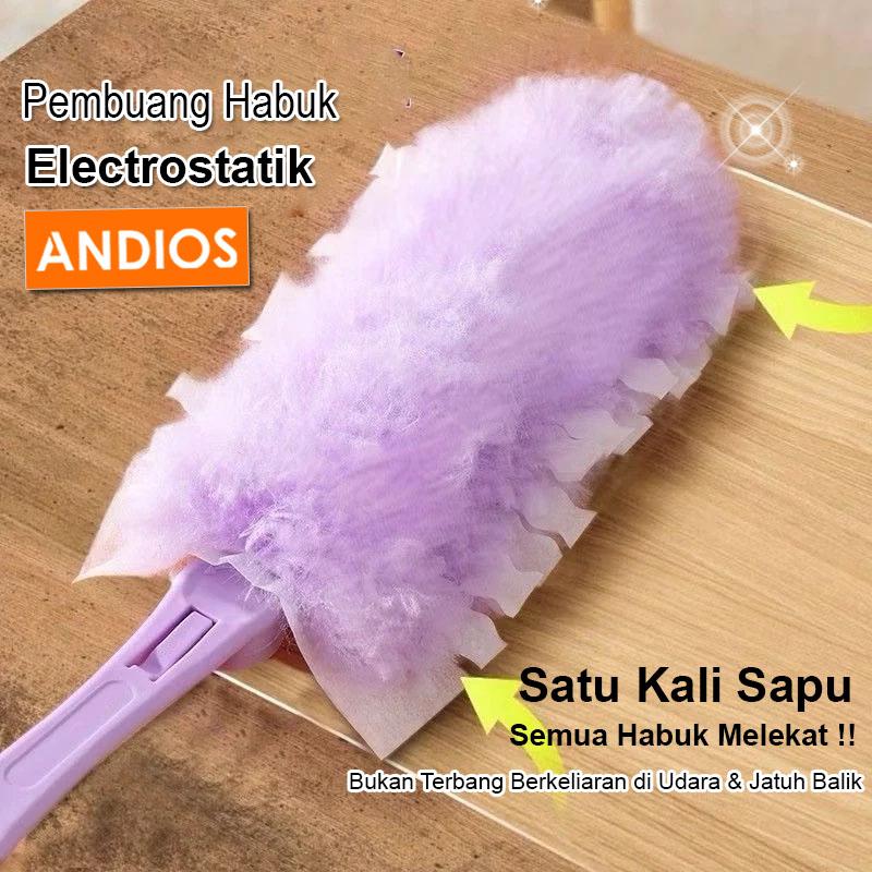 ANDIOS Duster Pembersih Habuk Debu Penyapu Sawang Brush Electrostatic ...