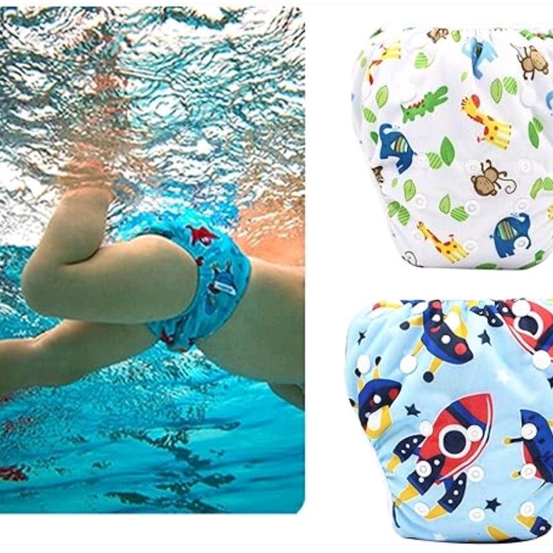 Washable baby adjustable swim diaper pool pant waterproof swimming ...
