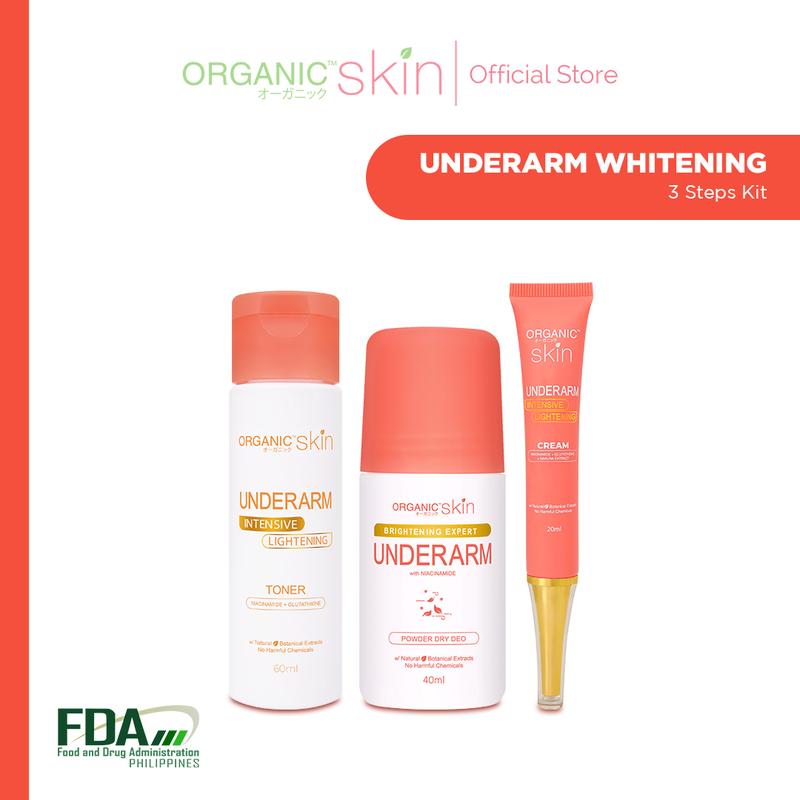 Organic Skin Japan Intensive Whitening Underarm 3-Steps Kit with ...