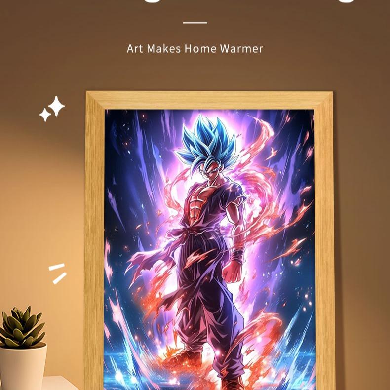 Anime Dragon Ball Wood Photo Frame Home Decoration with Mang - TikTok ...