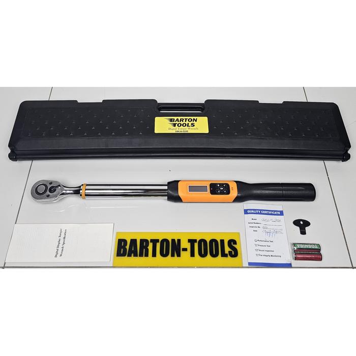 Jual 200Nm 1/2" Digital Torque Wrench SWJ4-0200 BARTON Kunci Torsi Inch ...