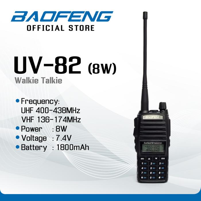 Promo BAOFENG UV-82 (8W) Walkie Talkie HT - Baofeng Indonesia - Jakarta ...