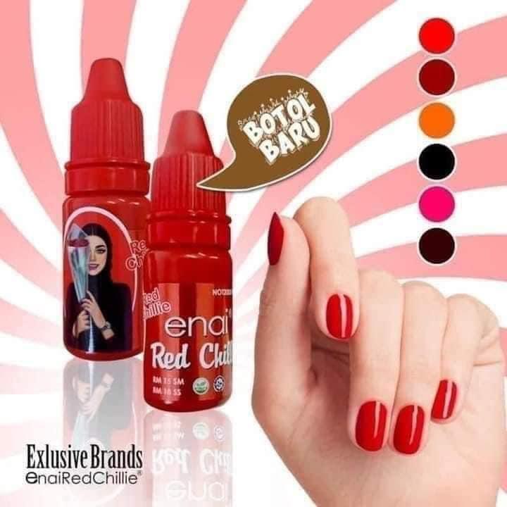 Inai red chillie original HQ merah yang tahan lama dan tidak - TikTok ...