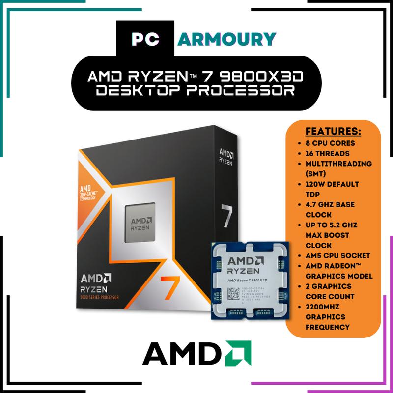 AMD Ryzen 7 9800X3D Desktop Processor | 8 CPU Cores | 16 Threads ...