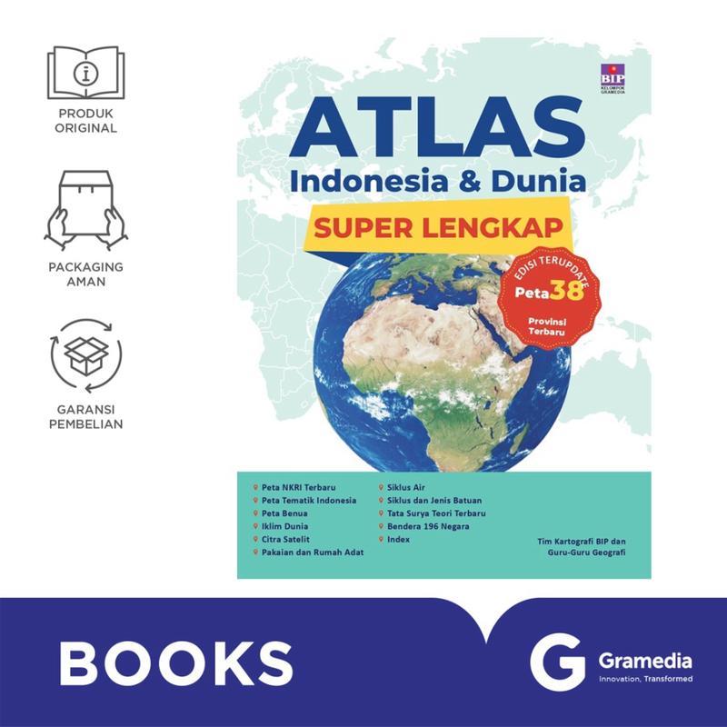 Atlas Indonesia & Dunia Super Lengkap - Shop | Tokopedia