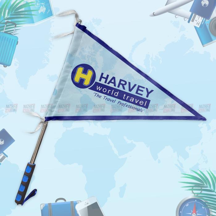 Promo Cetak Bendera Custom Tour Guide, Custom Bendera Segitiga, Travel ...