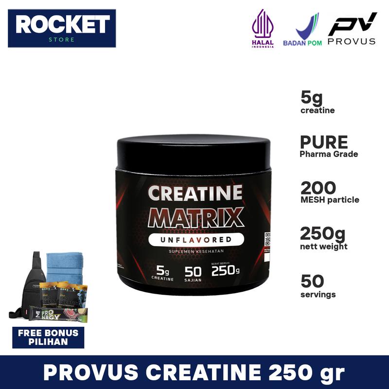 PROVUS Creatine Matrix 120 gr 120gr 24 serving & 250 gr 50 serving ...
