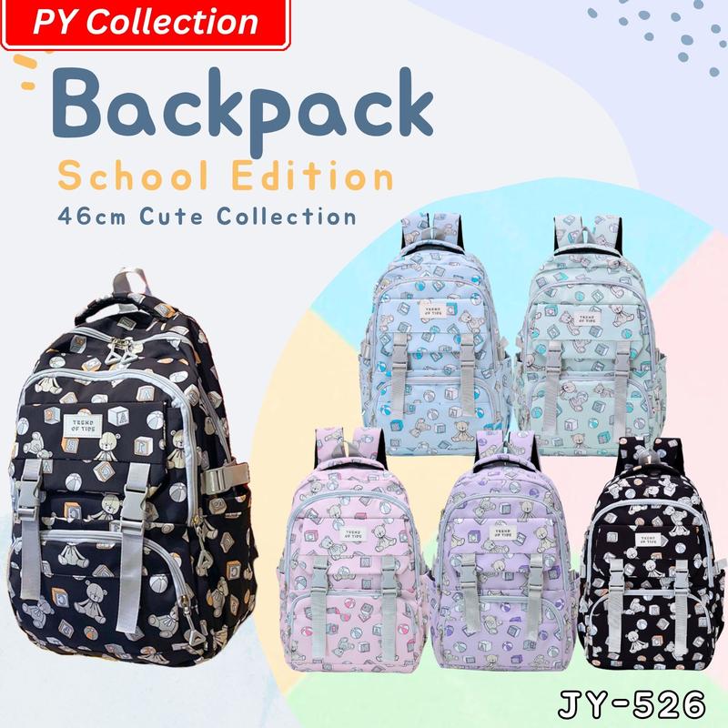JY-526 / 46CM CUTE DESIGN Korea Backpack High Quality Beg Sekolah ...