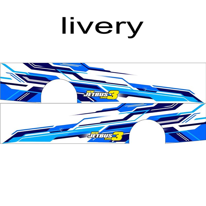 Setiker Bus Livery Warna Biru - Shop | Tokopedia