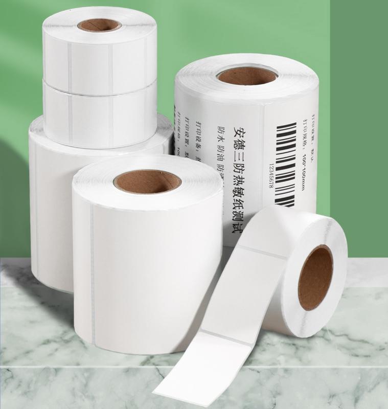 Heat-sensitive label paper 100 * 150 * 500 sheets of three-printer ...