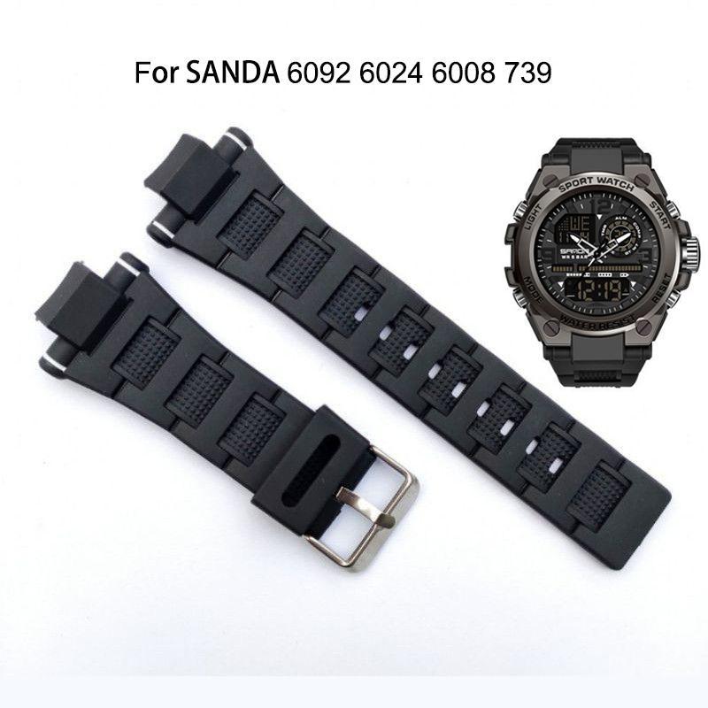 Tali jam tangan silikon SANDA 739, 6008, 6024, 6092 - TikTok Shop Malaysia