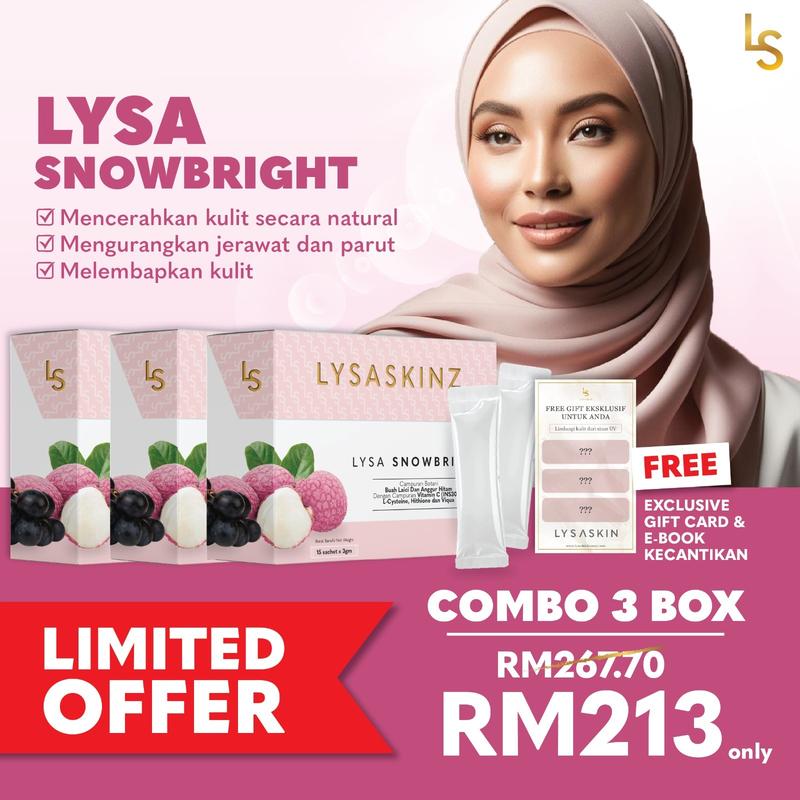 [PROMO BUY 3] SET GLOW PACK LYSA SNOWBRIGHT | Supplement Kulit - TikTok ...
