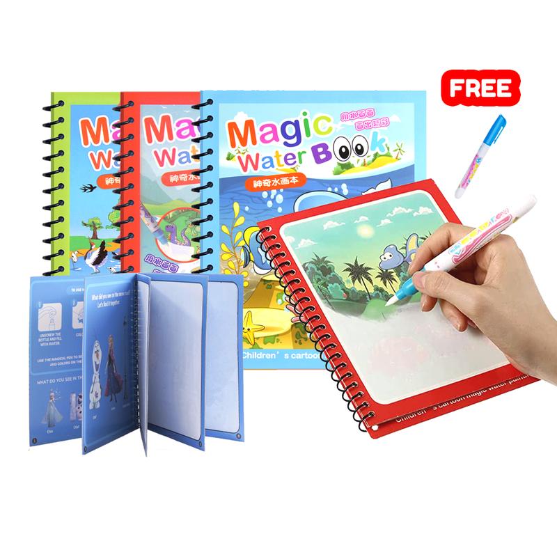 1 Book FREE 1 Magic Pen RealeosWater Book Magic Pen Kids Magic - TikTok ...