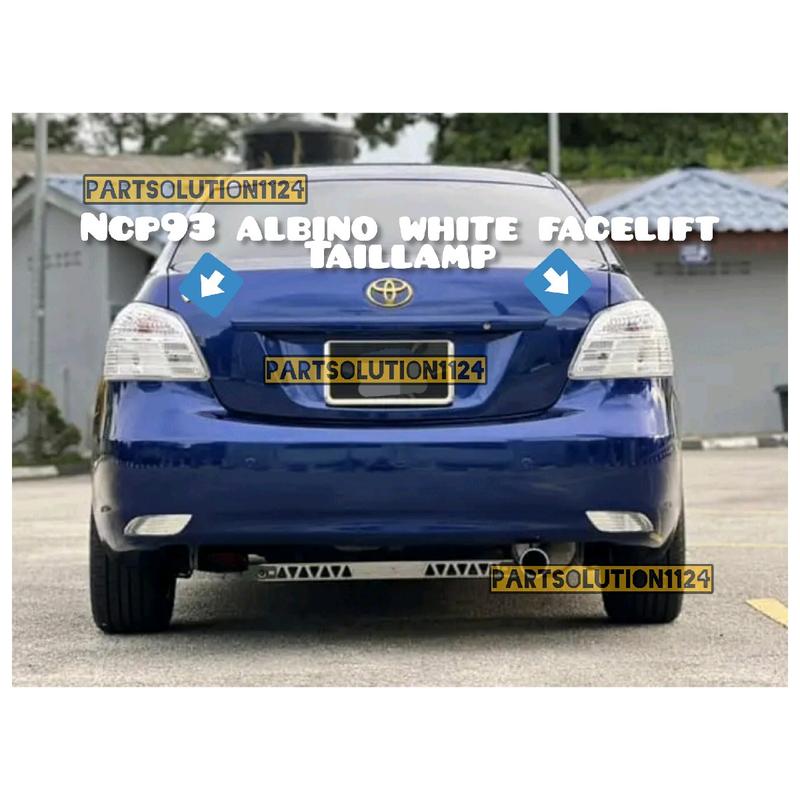 NEW TOYOTA VIOS NCP93 TAIL LAMP FACELIFT DESIGN ALBINO WHITE - TikTok ...