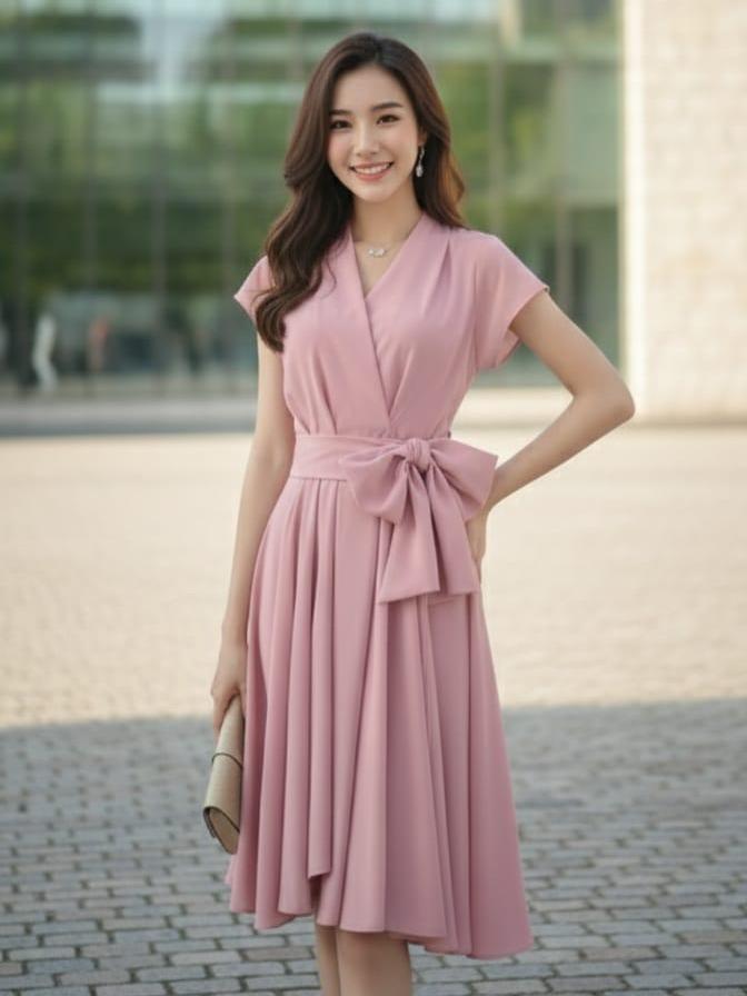 Jual JENNIE DRESS WANITA KOREA STYLE - MAROON - Jakarta Barat - FASHION ...