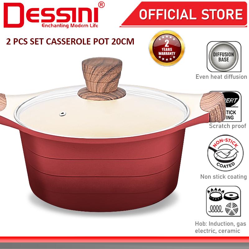 DESSINI ITALY XWB-20 Die Cast Aluminium Non Stick Casserole Pot ...