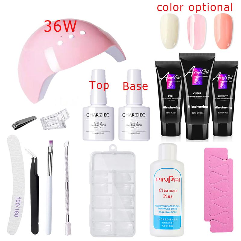 Set Gel Poli, 3 Warna, Lampu Kuku 36W, Dengan Acuan Sambunga - TikTok ...