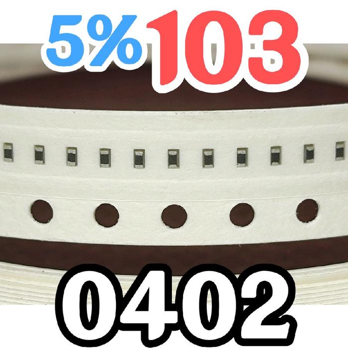 Jual 10pcs Chip resistor smd 103 5% size 0402 1005 10 Kohm 10kohm 10K ...