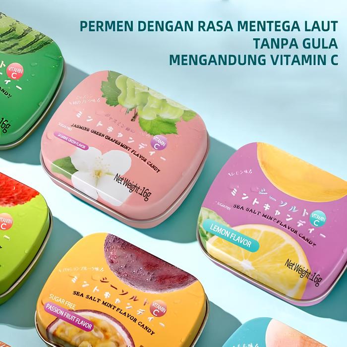 Promo Permen Mint Bebas Gula HALAL BPOM Banyak Variant Rasa Permen ...