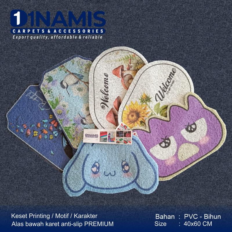 Keset Full Printing Karakter Anti Slip Mie Bihun 40x60 Tebal 12mm bahan ...