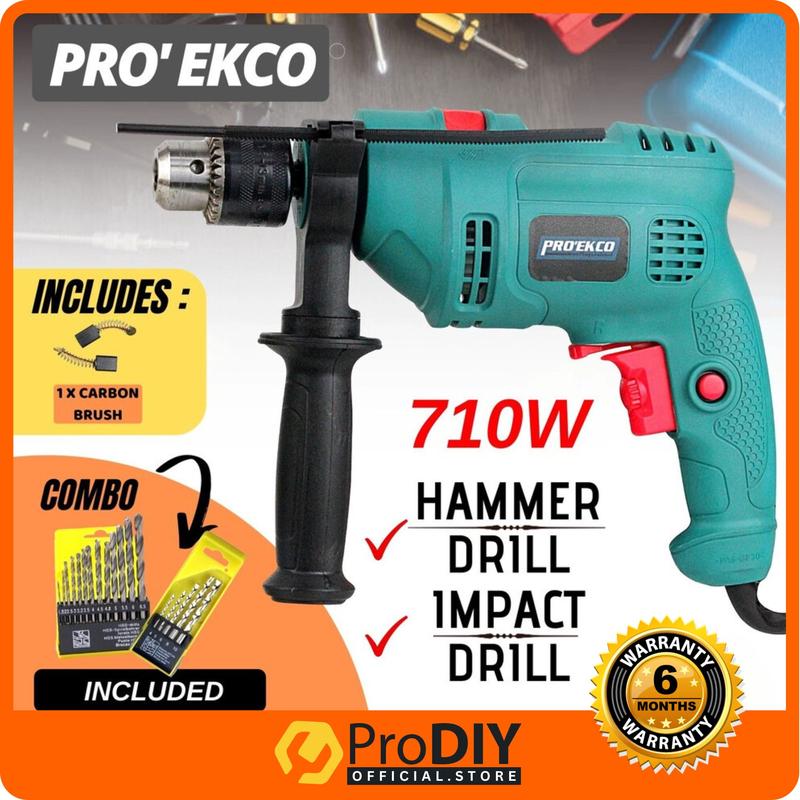 PRO' EKCO EK-ID550RE 13MM 710W 220V With 2 Action Mode Hamme - TikTok ...