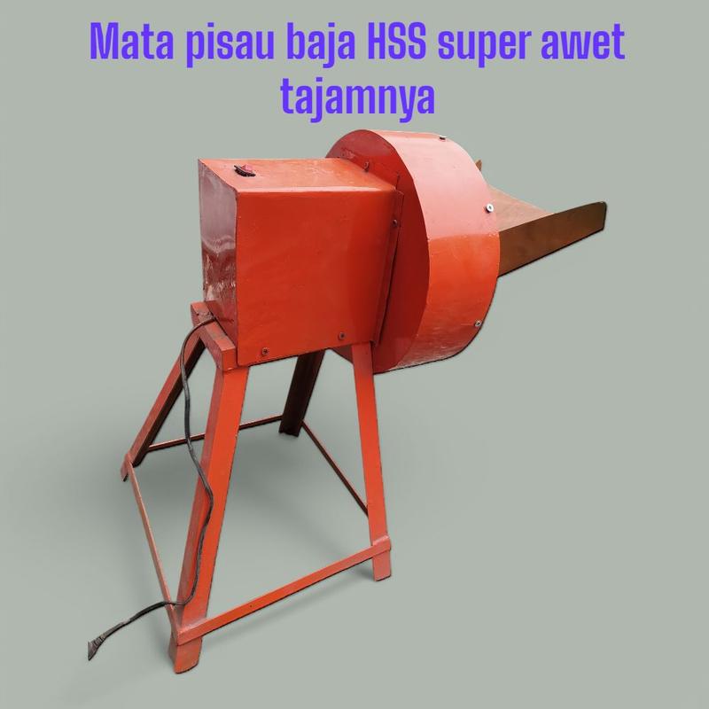 Mesin cacah rumput sayur pakan ternak mini elektrik pisau baja - Shop ...