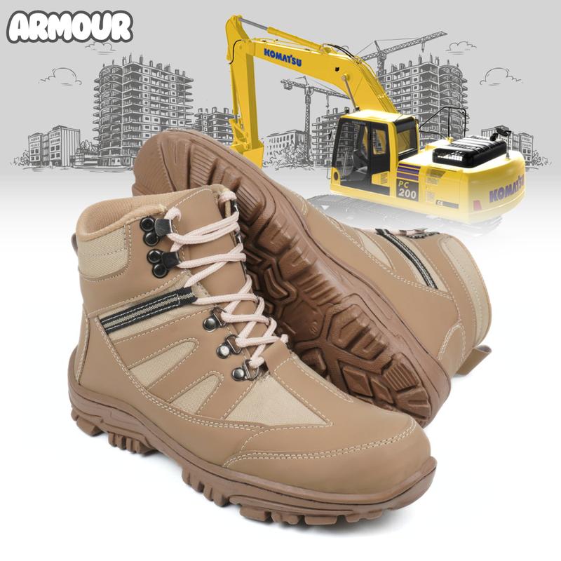 Sepatu Boots Safety Pria CrocodiIe ARmor Sepatu Septi Ujung Besi - Shop ...