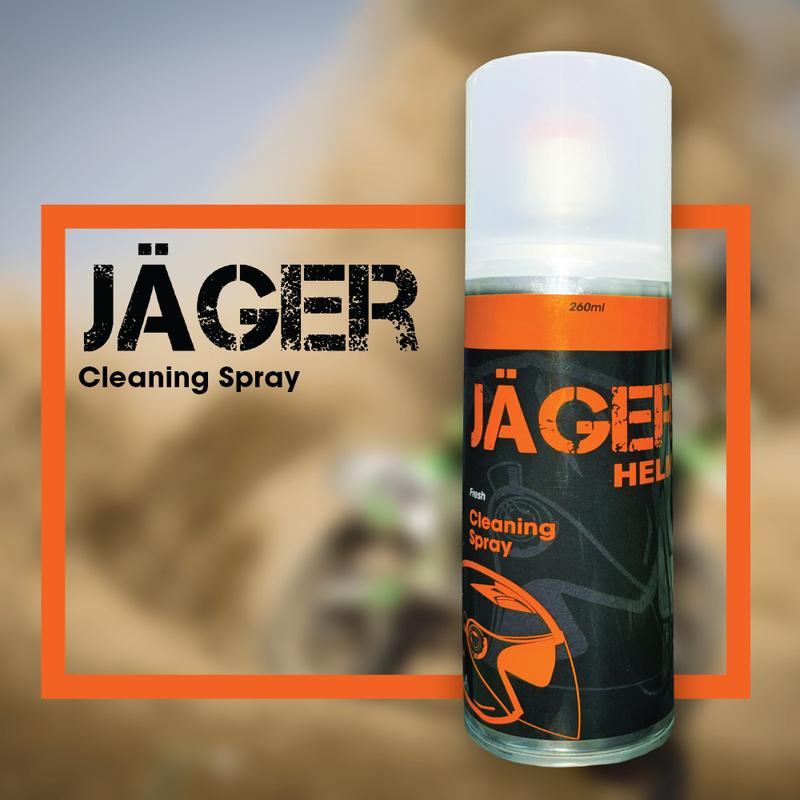 JAGER Helmet Cleaning Spray 260ML Helmet Disinfecting Antibacterial ...