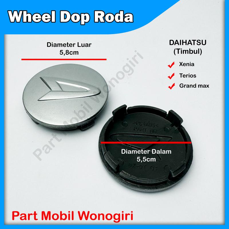 Tutup Roda As Tengah Velg Wheel Dop Xenia Terios Grandmax Daihatsu ...