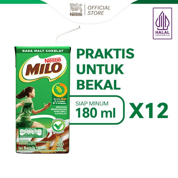 MILO ACTIV-GO UHT Susu Coklat 180ml - 12pcs - Shop | Tokopedia