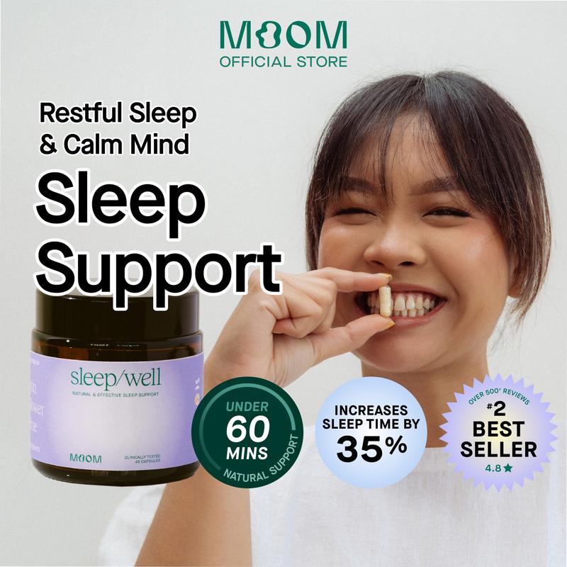 Moom Health sleep/well Supplement with Low-dose Melatonin, For - TikTok ...