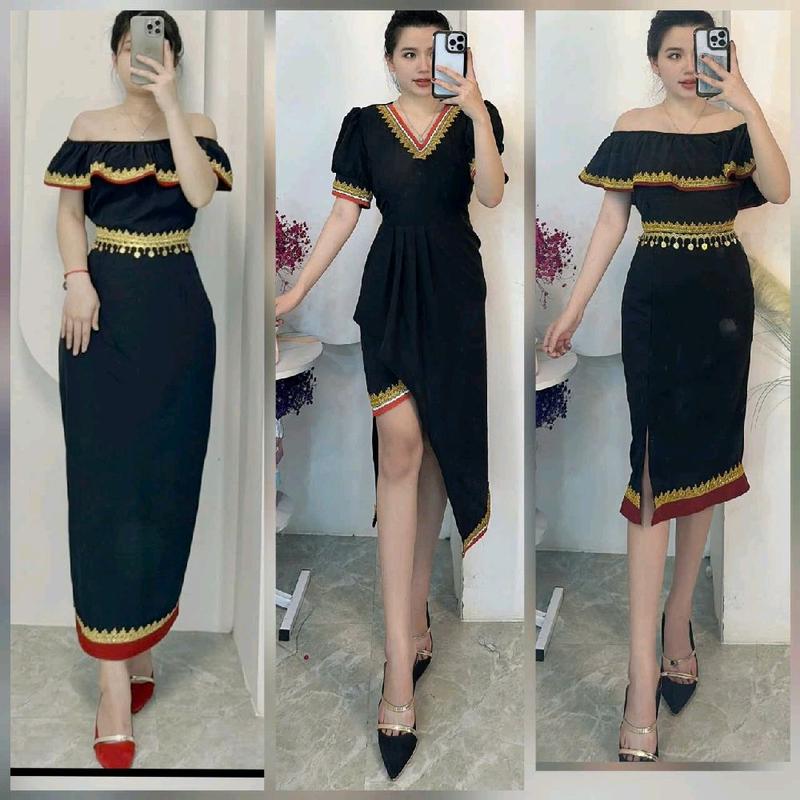 LONGDRESS SABRINA DRESS BIDAYUH BORNE0 Casual Cotton Silk READY ...