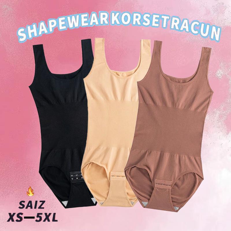 Plusize XS to 5XL Magic Shapewear Korset Seluar Gesper Kelangkang ...