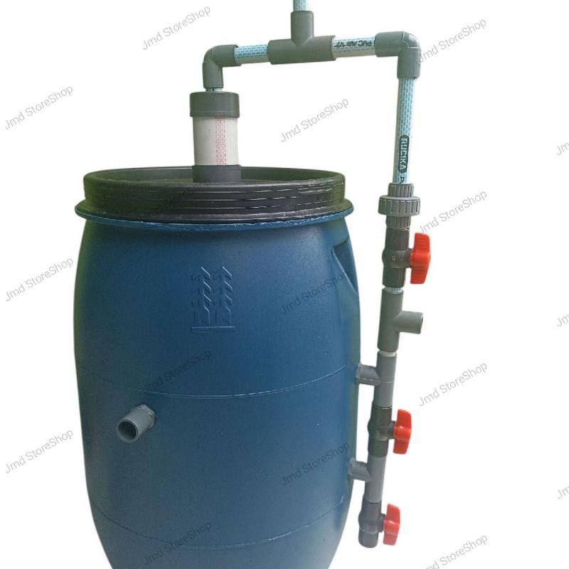 Filter air drum 60L/80L (sistem aerasi venturi) filter air tinggi zat ...
