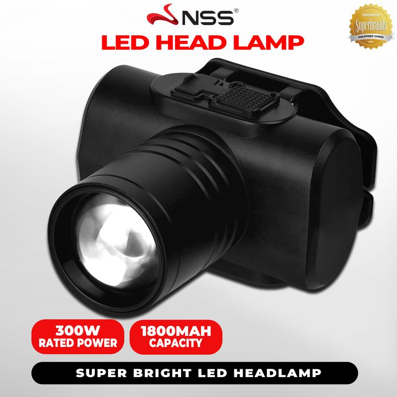 NSS RECHARGEABLE LED HEAD LAMP 300W 1800mAH WITH ZOOM IN AND - TikTok ...