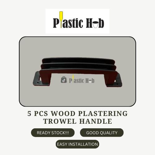 5 PCS Wood Plastering Cement Trowel Handle/ Pemegang Sudu Simen ...