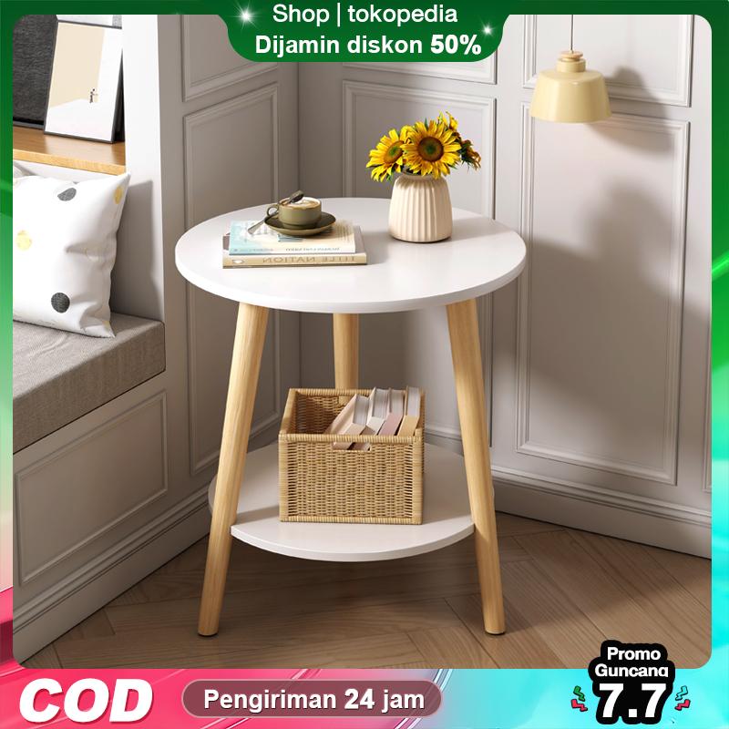 BEST Meja Bulat Minimalis Meja Samping Meja Bulat Meja Samping - Shop ...