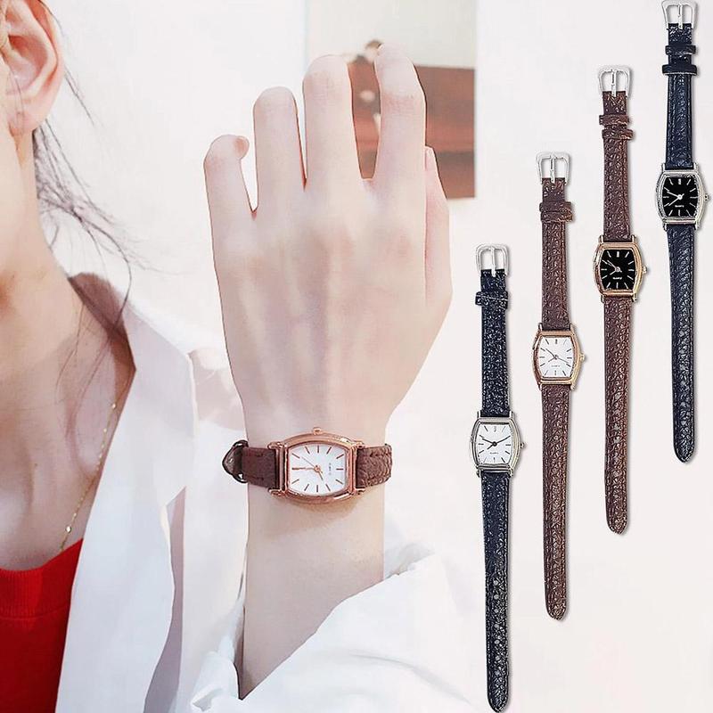 Jam tangan kuarza retro premium, 1 helai, minimalis, Gaya asal ...