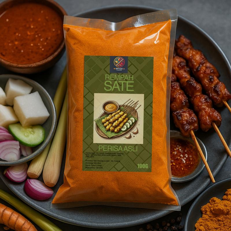 REMPAH SATE PERISA ASLI SENANG MASAK I SATAY SEASONING MIX 100G/250G ...