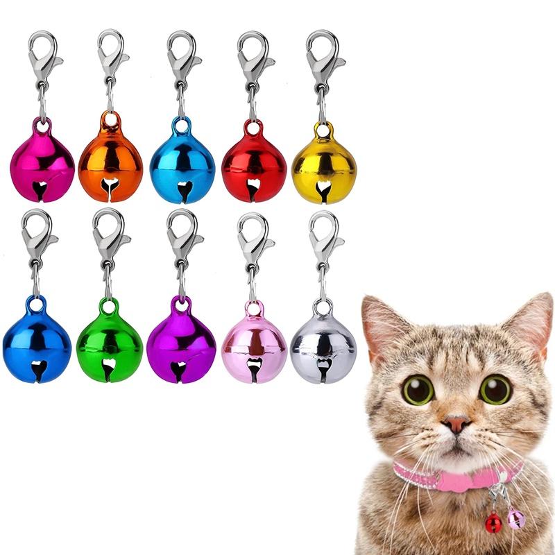 Loceng haiwan peliharaan berwarna-warni kecil, kolar kucing dan ...