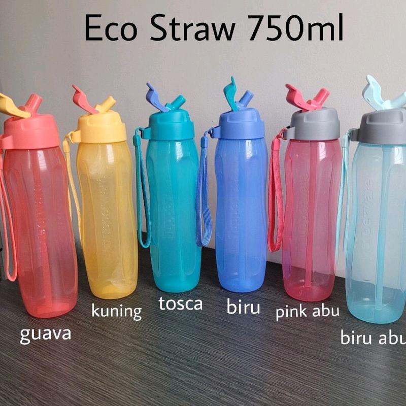 Botol Minum Eco Straw 750ml (1 )Tupperware - Shop | Tokopedia