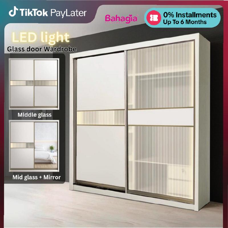 [Siap Pasang] Almari Lampu LED Anti-Jump Sliding Pintu Almar - TikTok ...