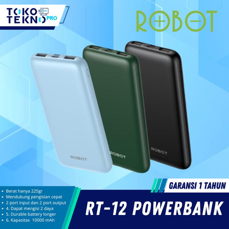Robot RT12 / RT-12 PowerBank 10000 MaH Dual Input Output Sli - Shop ...