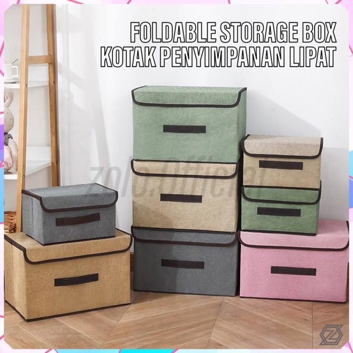Jual [zolo] Kotak Penyimpanan Lipat Dengan Penutup Serbaguna / Foldable ...