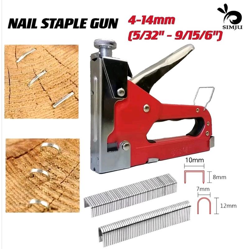 3IN1 Heavy Duty Stapler Tangan Alat Tulis (Nail Stapler Gun Hand ...