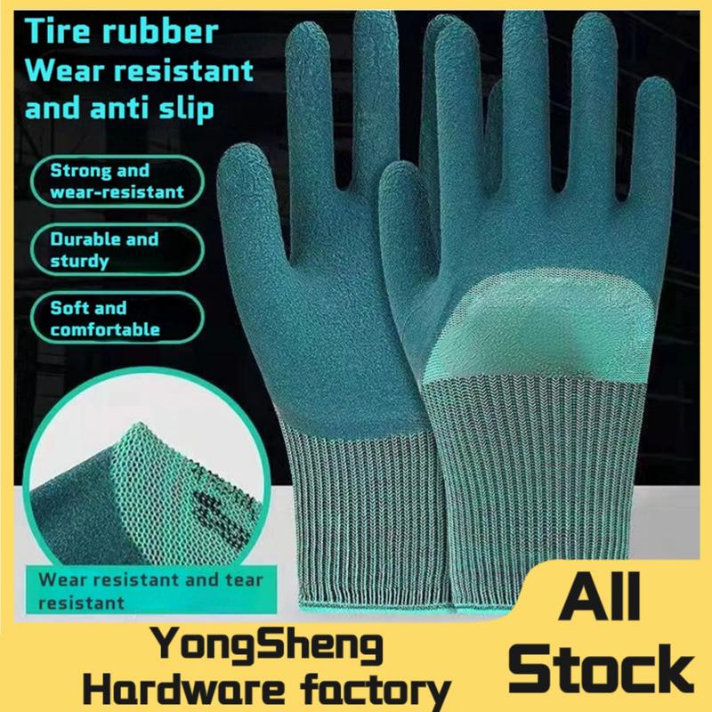 Auto repair rubber Labor protection gloves antiskid wear resistant ...