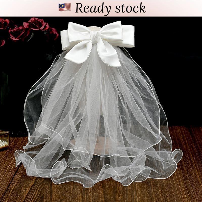 Veil Pengantin Putih White Bridal Veil Nikah Bride To Be Crown - TikTok ...