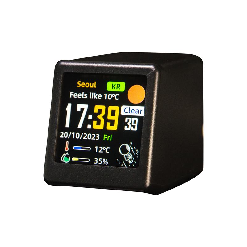 All-in-One Desktop Weather Clock Station Smart Technology Temperature ...