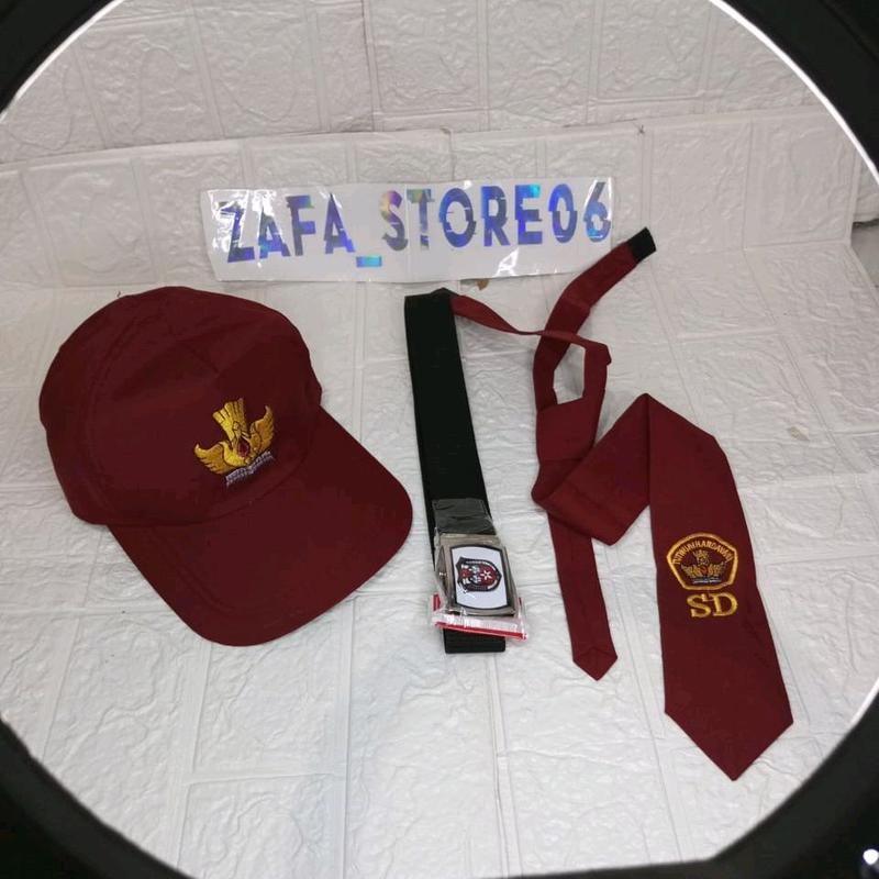 SET TOPI DASI SABUK SEKOLAH SD/SMP/SMA/PRAMUKA/SIAGA Anak - Shop ...